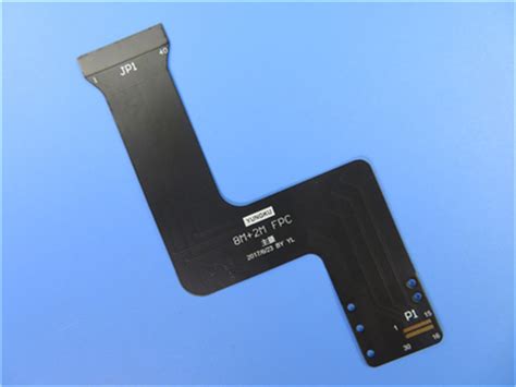 Flexible Printed Circuit FPC Flexible PCB On Polyimide With Black Solder Mask