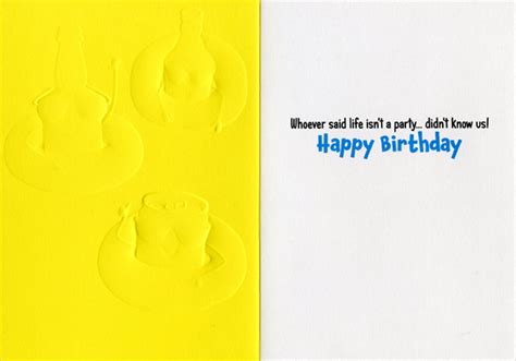 Floating Beverages Inflatable Tubes A Press Humorous Funny Birthday