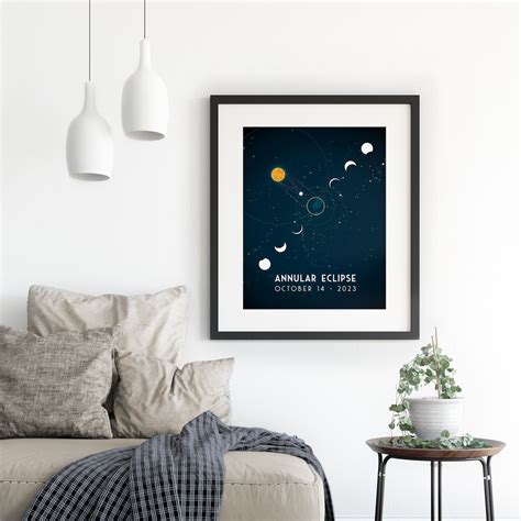 Annular Eclipse Space Poster Astronomy Poster Astronomy Decor T For Him Science Art