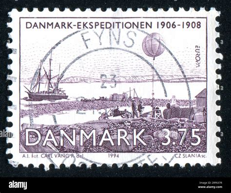 Denmark Circa 1994 Stamp Printed By Denmark Shows Expedition Ship Danmark Alfred Wegeners