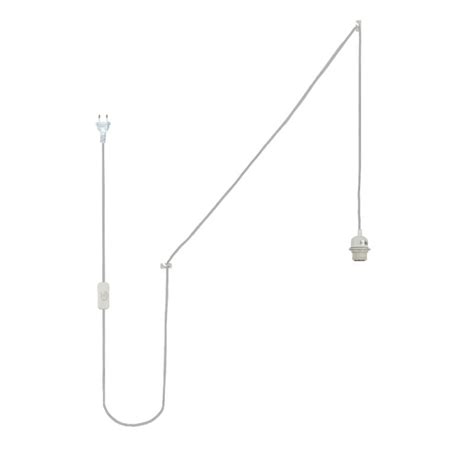 E27 Socket With Pvc Cable Switch And Plug