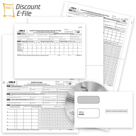 ACA 1095 Filing Forms Envelopes Software DiscountTaxForms