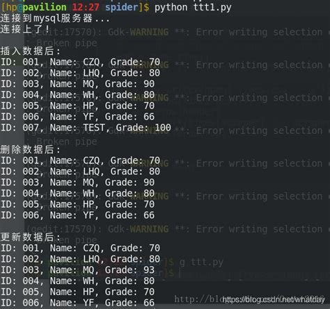Python3 操作mysql数据库（nnector 和 Pymysql ）python Nnect
