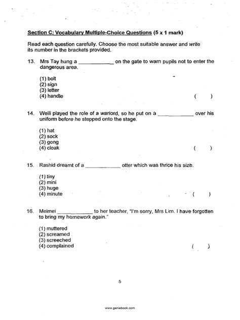 Primary 2 English 2018 Sa2 1 Pdf