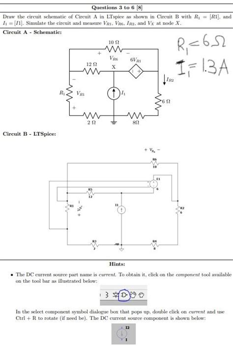 Solved Questions To Draw The Circuit Schematic Of Chegg Com