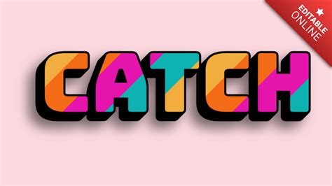 Catch Text Effect Generator