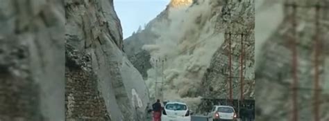 Significant Slope Failure At Urni Landslide In Kinnar Caught On Camera
