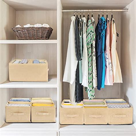 Fixwal 4pcs Clothes Organizer Foldable Storage Solution