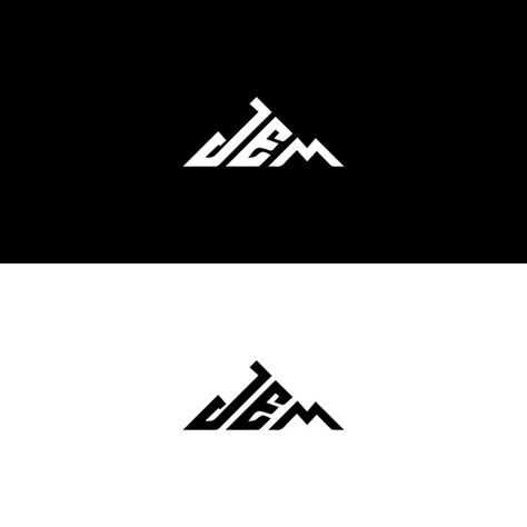 Diseño Del Logotipo De La Letra Triangular Jem Con Forma De Triángulo