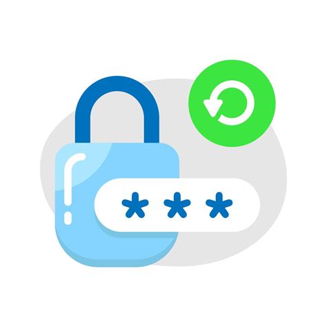 Change Password Regularly Concept Illustration Flat Design Vector Eps