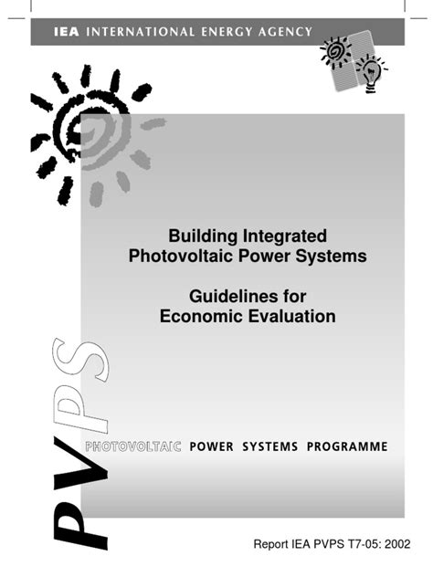 Pdf Building Integrated Photovoltaic Power Systems Guidelines For Economic Evaluation