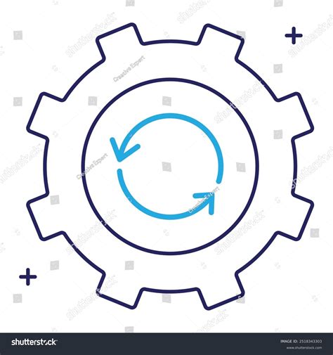 reverse system deconstruction analysis icon design stock vector