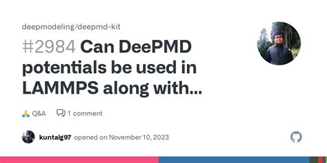 Can Deepmd Potentials Be Used In Lammps Along With Classical Empirical