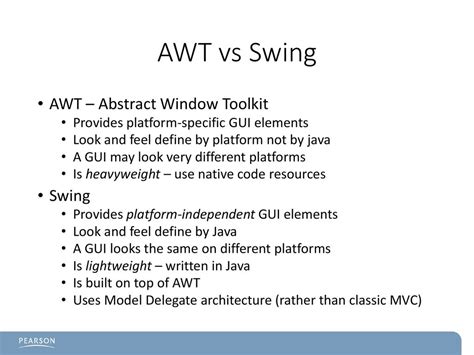 Overview Of Java Guis Ppt Download