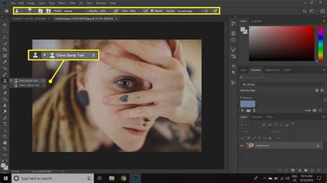 how to use the photoshop clone stamp tool