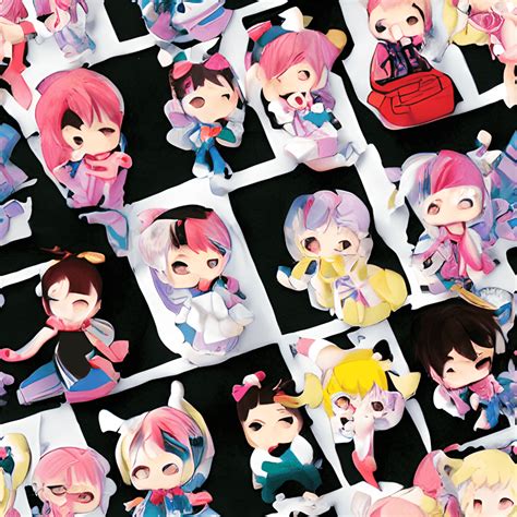Kawaii Chibi Pattern Graphic · Creative Fabrica