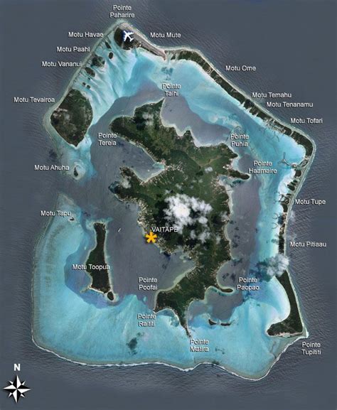 Bora Bora Map See An Aerial View Of The Island In French Polynesia Bora Bora Map Bora Bora