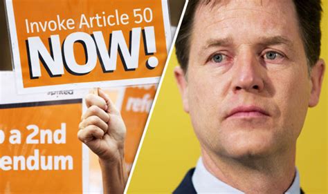 Nick Clegg Hopes Brexit Complexity Will Trigger Second Eu Referendum