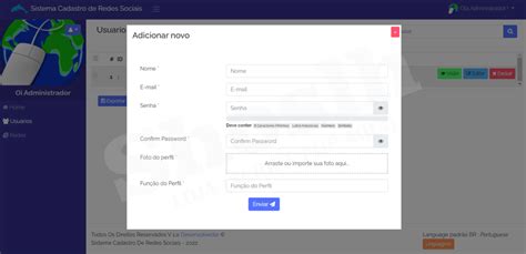Sistema Cadastro De Redes Sociais Script Php 74 Script Php Aqui