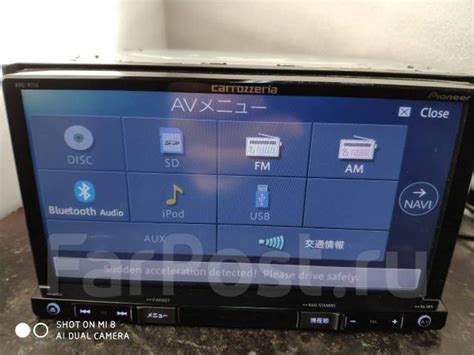 Процессорная Pioneer Carrozzeria AVIC-RZ55, 2 DIN — 178x100 мм, б/у, в ...