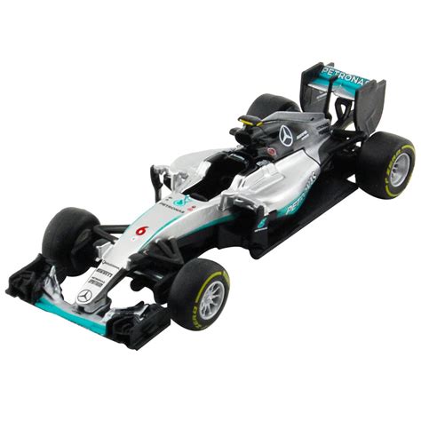 Miniatura Mercedez F1 W07 Hybrid Amg Petronas Número 6 Nico Rosberg