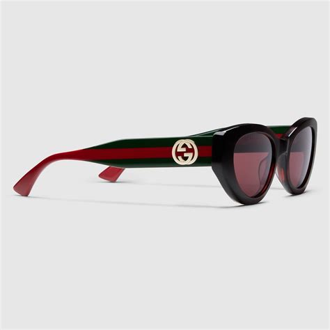 Cat Eye Frame Sunglasses In Brown Gucci® Us