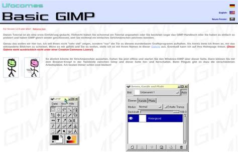 Basic Gimp Tutorial Bildbearbeitung Grafikdesign Grafiken Ufocomes De