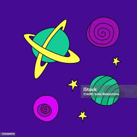 행성 어두운 구멍 별 위성 우주 물체 디자인 요소 우주 Ufo의 주제에 아이콘 낙서 색상 벡터 일러스트레이션 0명에 대한 스톡 벡터 아트 및 기타 이미지 Istock