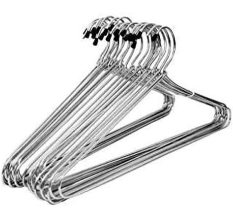 Flowhook Clothes Wire Heavy Duty Stainless Steel Hangers With Non Slip Grooves Ultra Thin Metal