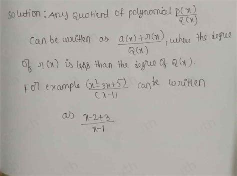 solved a n is a quotient of two polynomials an expression of the