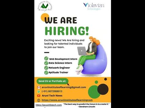 Chairmakani V On Linkedin Hiring Data Science Intern Web Development Intern Job Recruitment