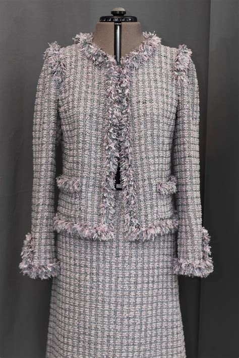 Костюм из твида женский в стиле шанель 88 фото