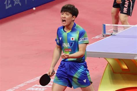日本男子が白星発進！ イランに3 0、張本智和は格下153位に苦戦も逆転に雄叫び The Answer