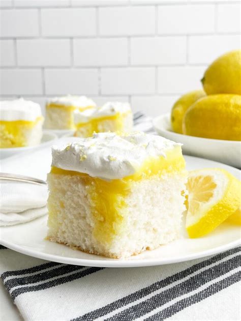 Lemon Pudding Poke Cake Midwestern Homelife
