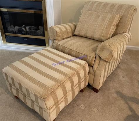 Thomasville Chair And Ottoman Live And Online Auctions On
