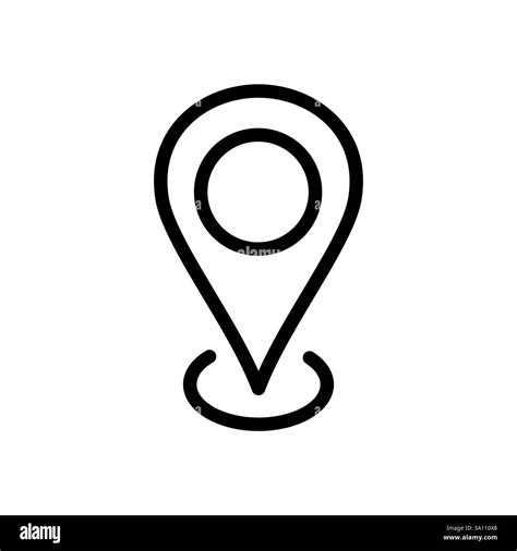 Destination Point Vector Icon Location In Map Sign Design Navigation