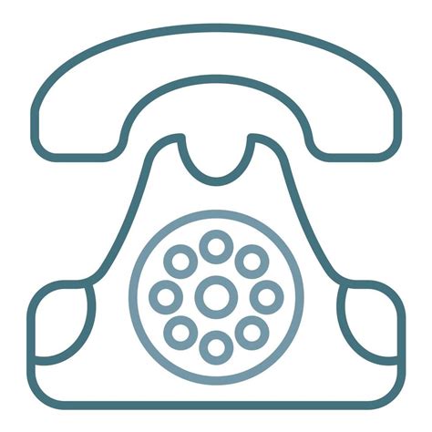 Landline Line Two Color Icon 16843735 Vector Art At Vecteezy
