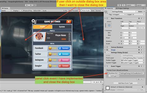 Close Ui Dialog Box By Clicking Outside Area Of Dialog Box Runity3d
