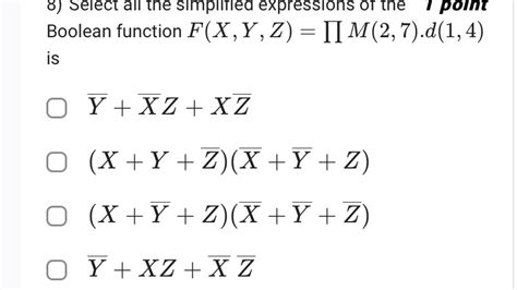 Boolean Function Fxyzprodm27d14