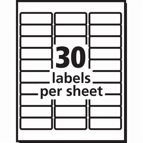 Label Template For Microsoft Word Lovely Avery 8160 Label Template Word