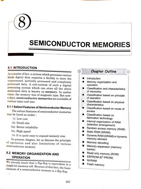Semiconductor Memories Pdf Computer Memory Random Access Memory