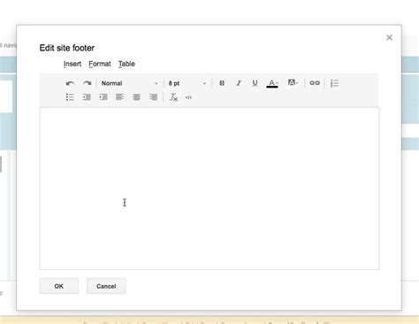 Google Sites Creating A Custom Header And Or Footer