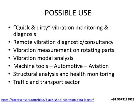 3 Axis Shock And Vibration Data Logger Ppt