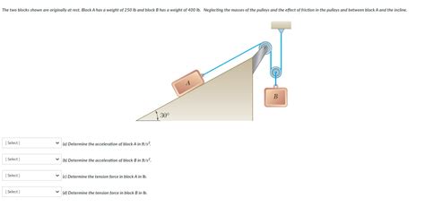 Solved The Two Blocks Shown Are Originally At Rest Block A Chegg