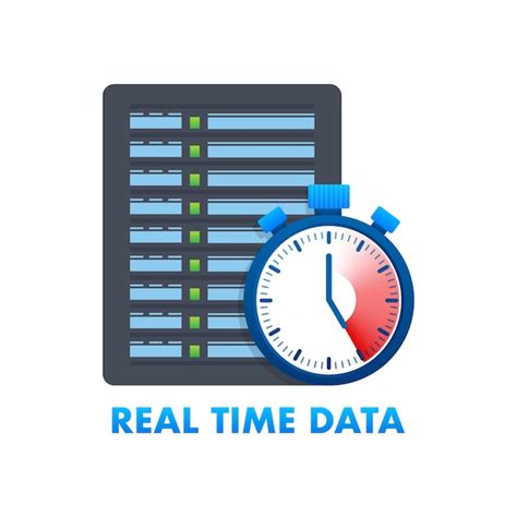 Icono De Datos En Tiempo Real Colección De Bases De Datos De Big Data