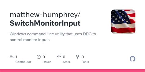 Github Matthew Humphreyswitchmonitorinput Windows Command Line Utility That Uses Ddc To Github Matthew Humphreyswitchmonitorinput Windows Command Line Utility That Uses Ddc To