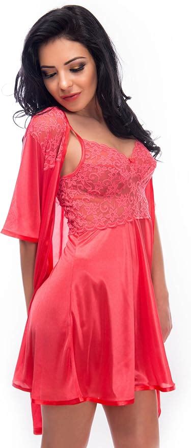 Dafi Negligee Mit Mantel Sexy Babydoll Dessous Mit Reizvoller Spitze