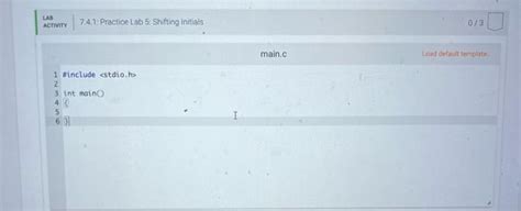 Solved 74 Practice Lab 5 Shifting Initials The Coesar