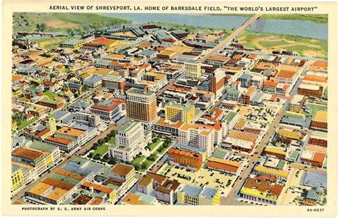 Shreveport Louisiana Home Of Barksdale Field Vintage Postcard Etsy