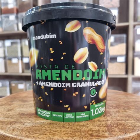 Pasta De Amendoim Amendoim Granulado 1 02KG Mandubim Horto De